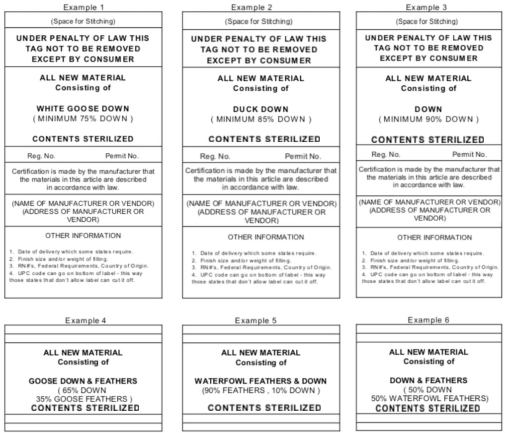 USA Law Tags Labeling - IDFL